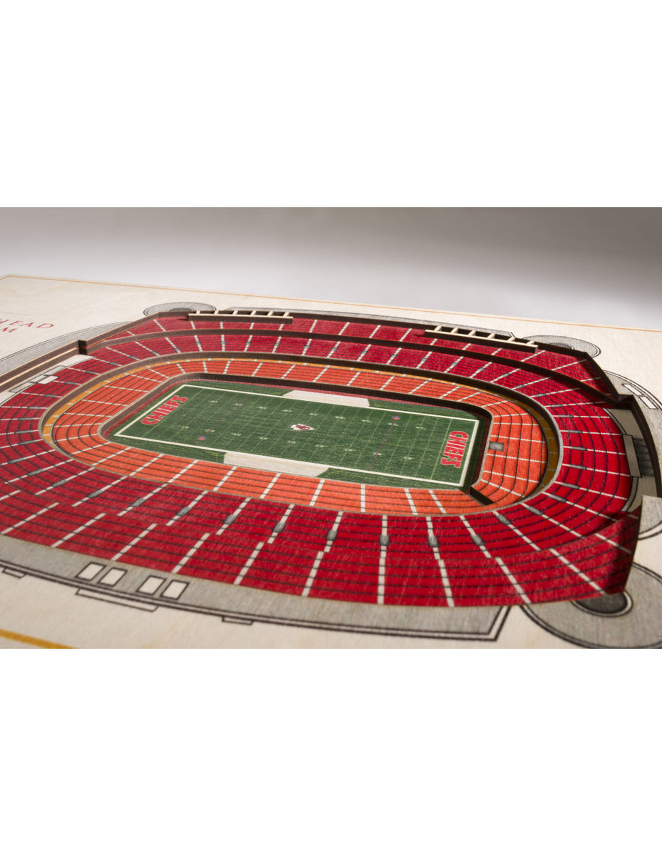 NFL Wand-Deko 3D - Stadium - Kansas City Chiefs – FOOTBALL-KING