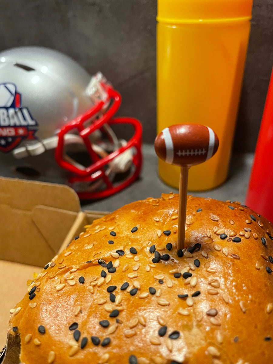 Burger skewers - American Football Style - Party Decoration (30 pieces ...